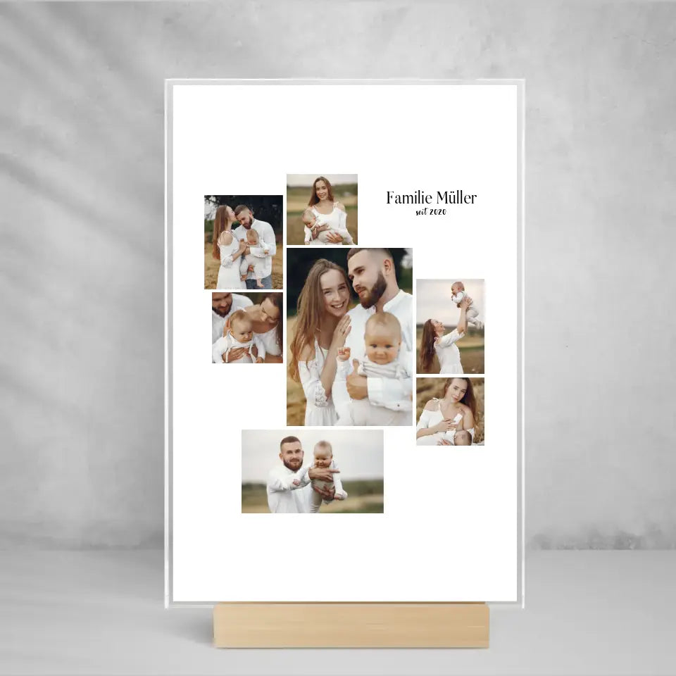 ACRYL COVER " Familien Collage